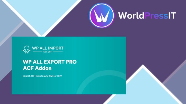 WP All Export – WooCommerce Export Add-On Pro – WorldPress IT