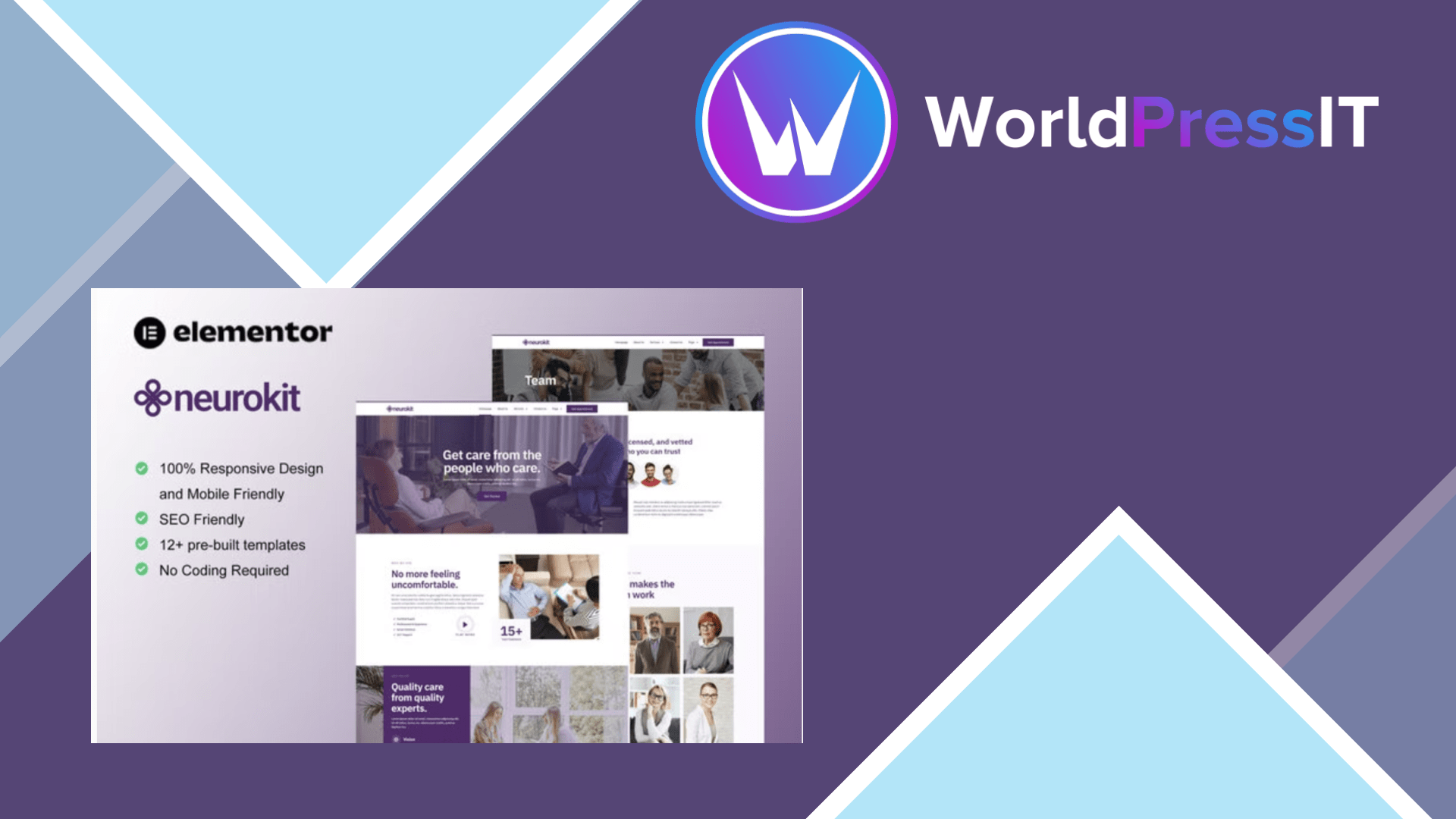 Neurokit – Mental Health & Therapy Elementor Template Kit – WorldPress IT