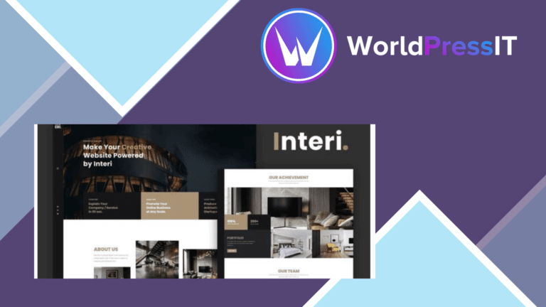 Interi – Creative Elementor Template Kit – WorldPress IT