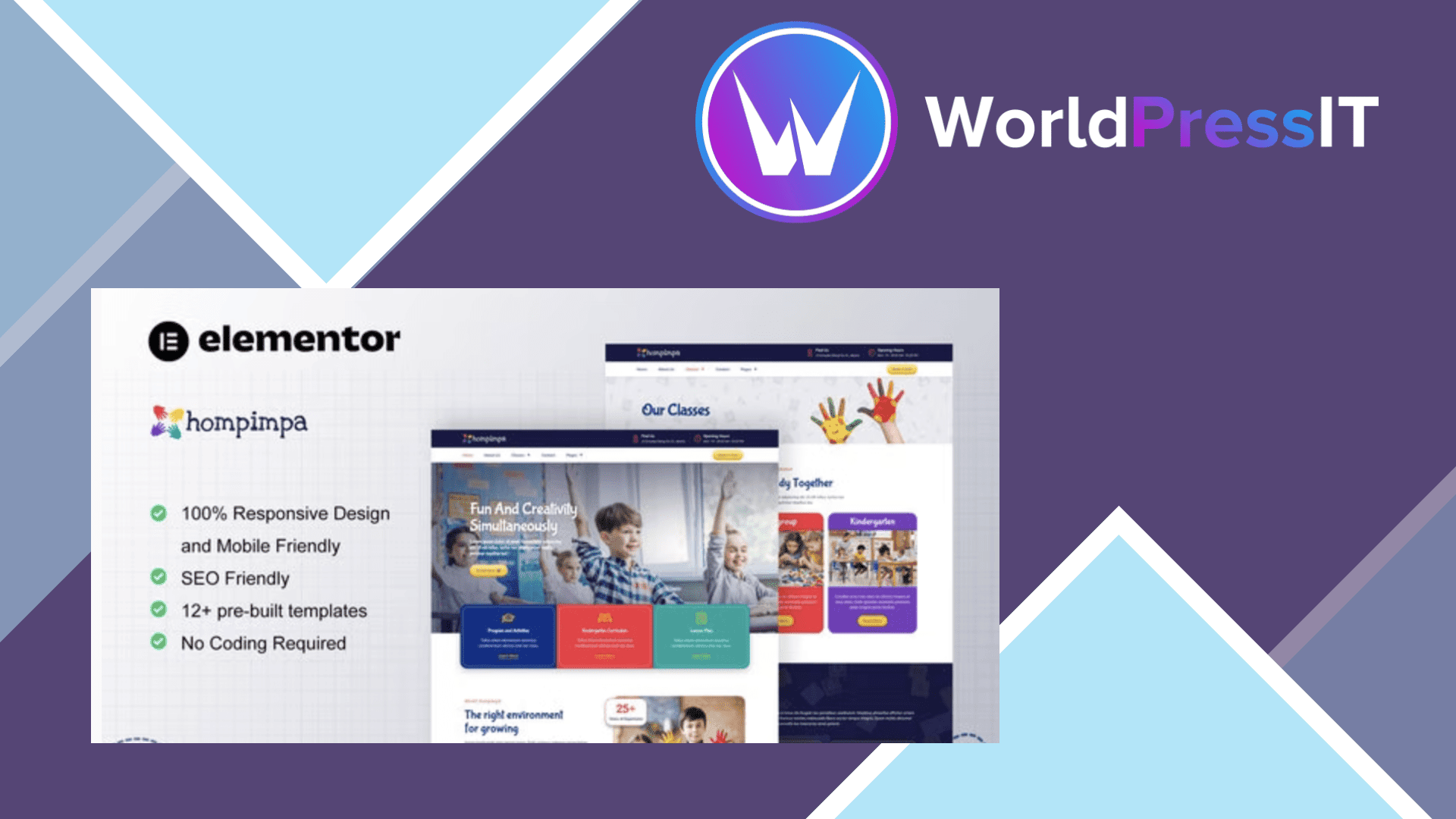 Hompimpa - Kindergarten And Child Care Elementor Template Kit ...