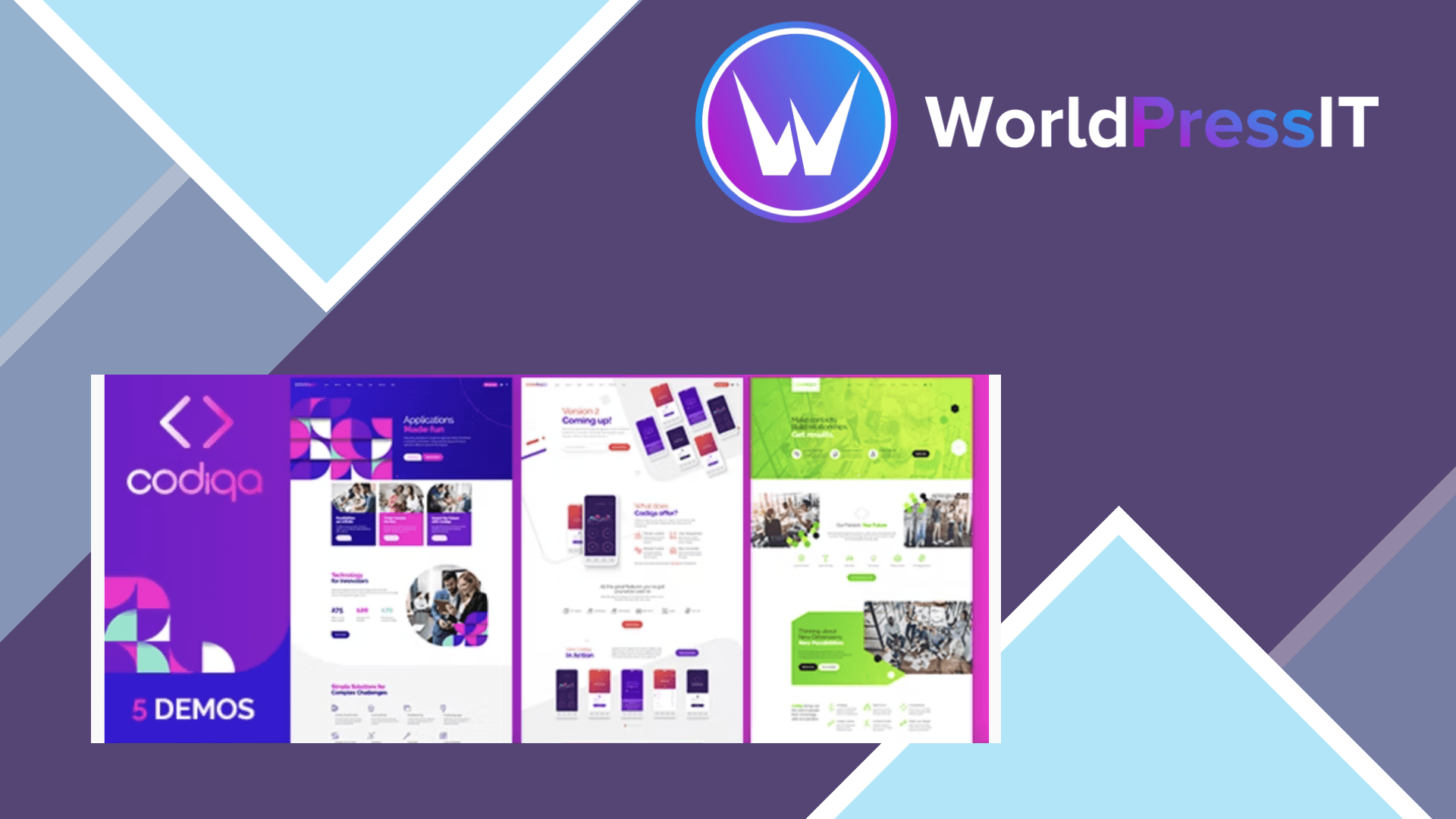 Codiqa – Software, App and Digital WordPress Theme – WorldPress IT