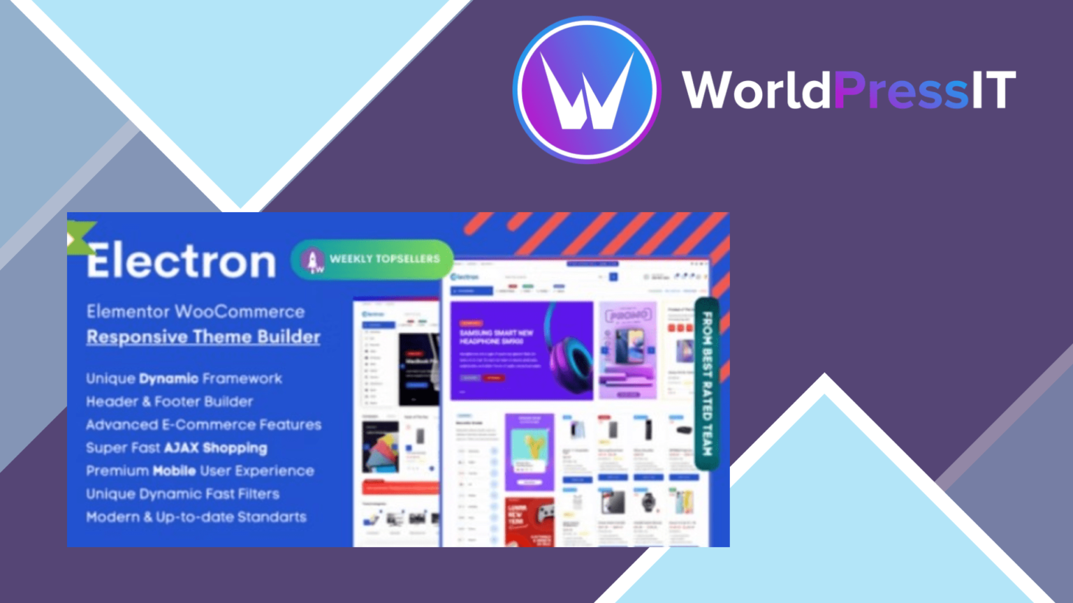 Electron – Elementor Electronics Store WooCommerce Theme – WorldPress IT