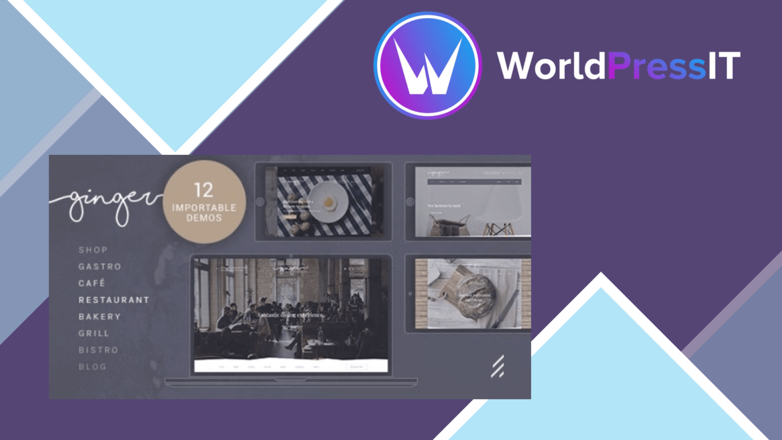 Ginger – Restaurant WordPress Theme – WorldPress IT