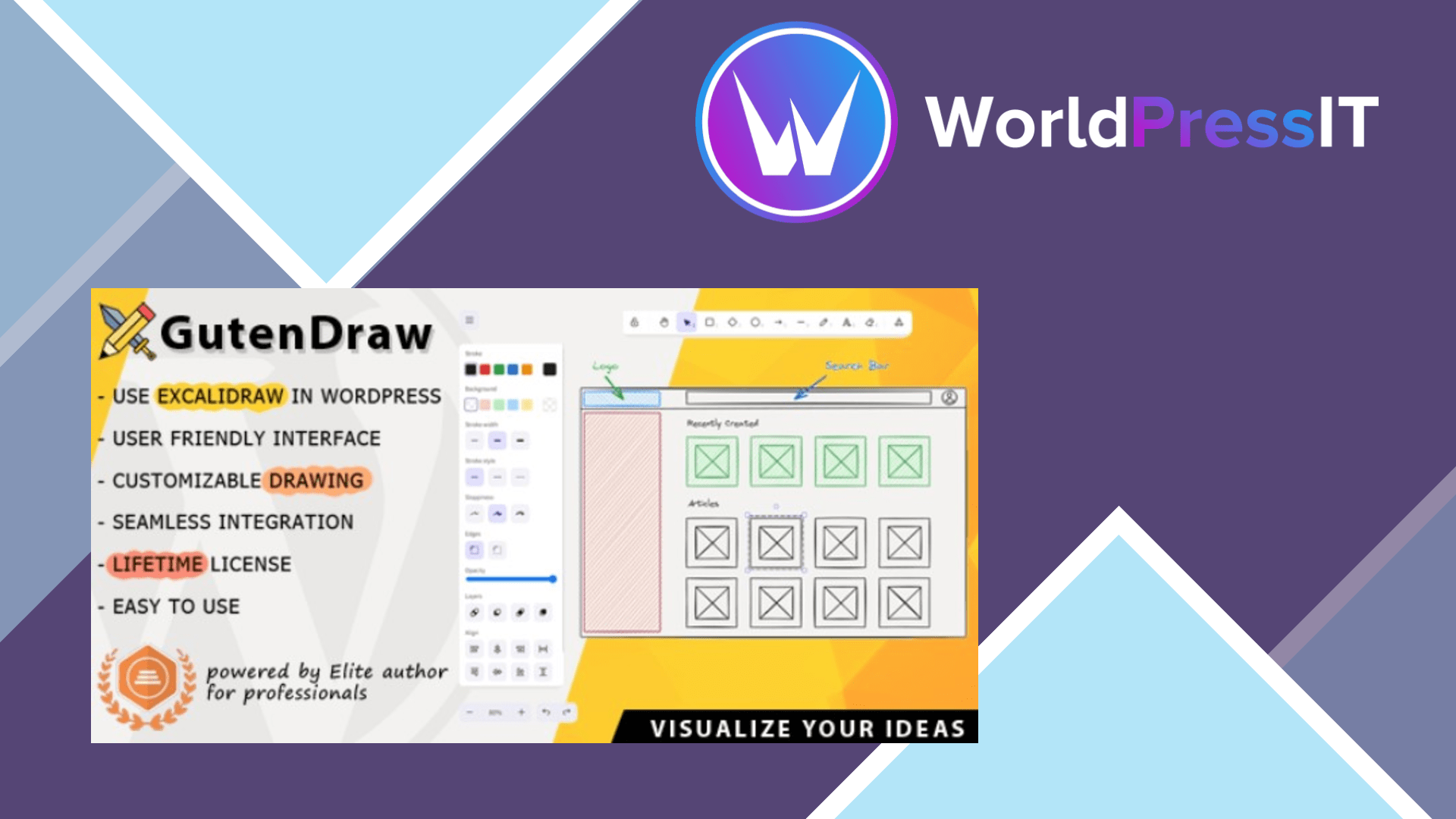 GutenDraw – Visualize Ideas with Excalidraw in WordPress – WorldPress IT