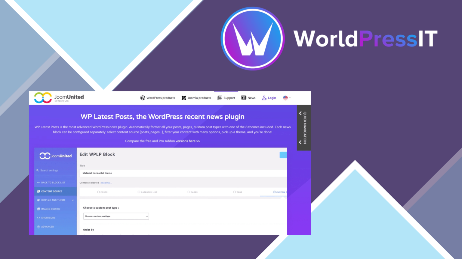 WP Latest Posts Pro Add-on – WorldPress IT