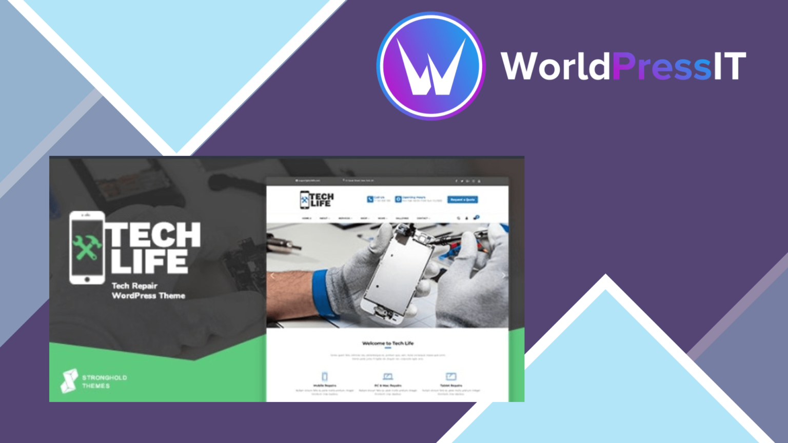TechLife – Mobile, Tech and Electronics Repair Shop WordPress Theme – WorldPress IT