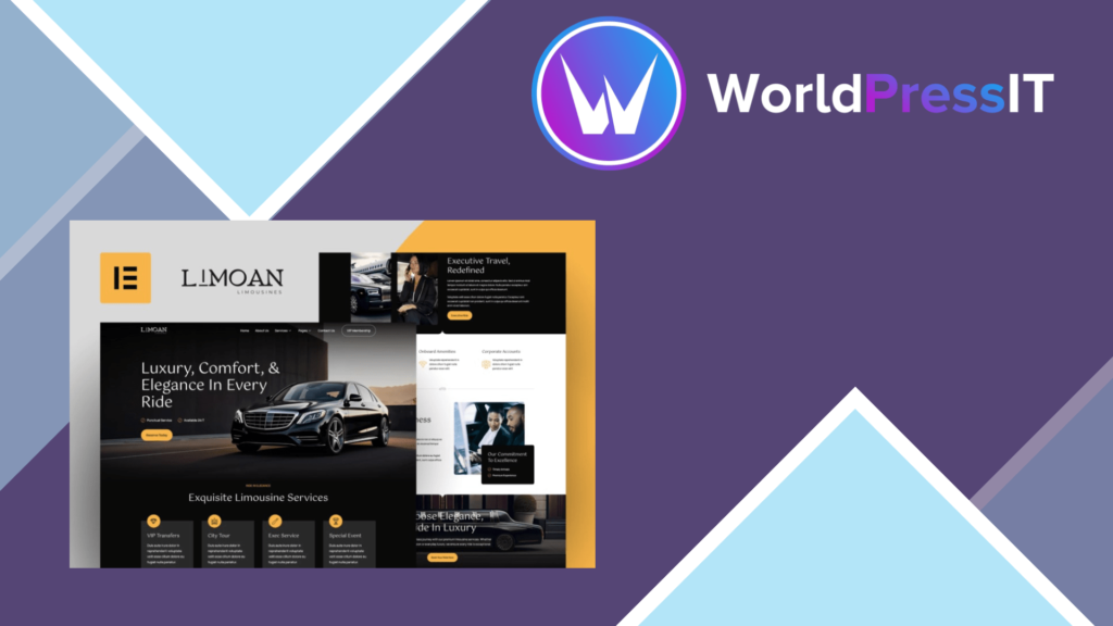 Limoan – Limousine Business Elementor Template Kit – WorldPress IT