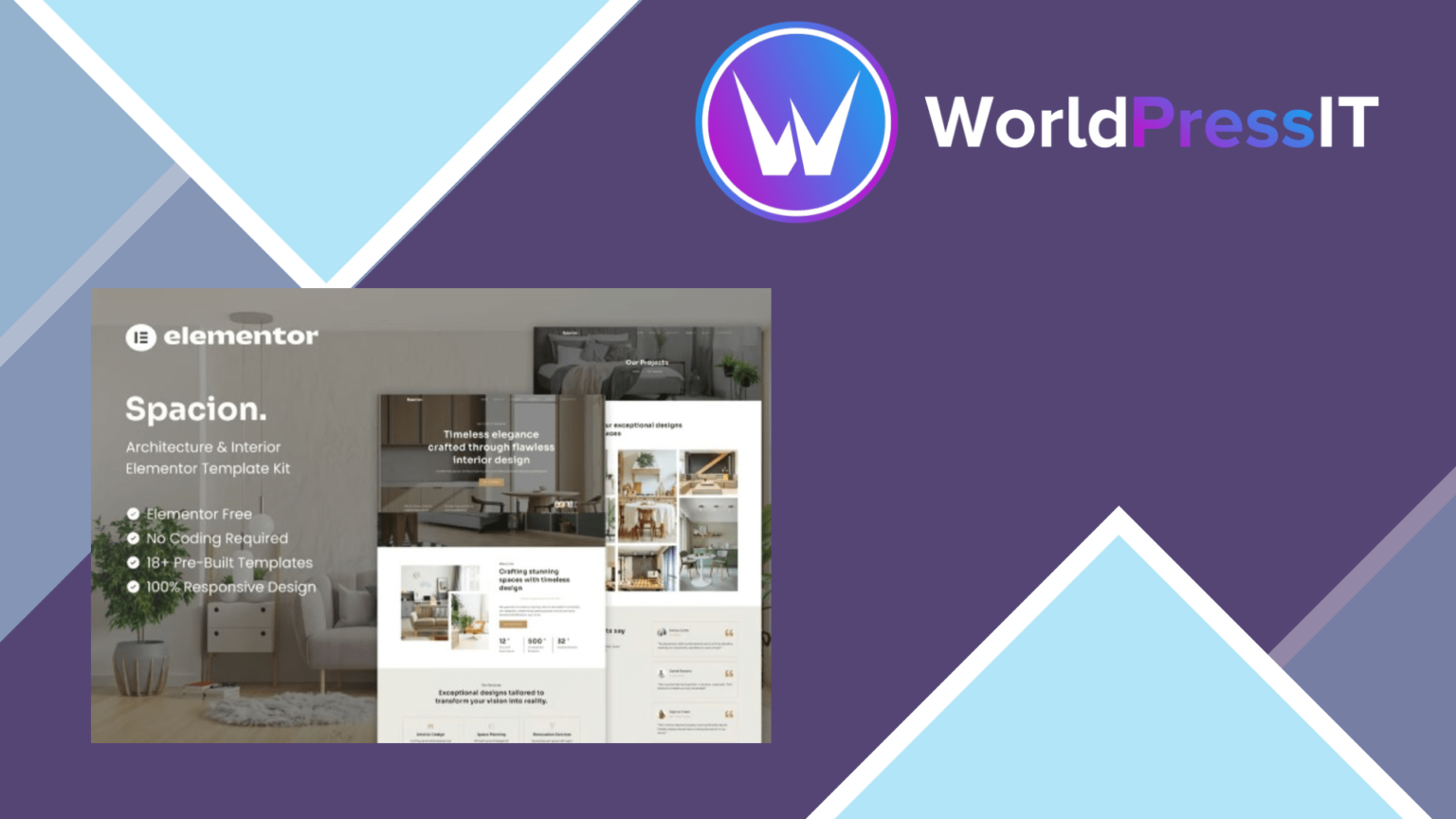 Spacion – Architecture and Interior Elementor Template Kit – WorldPress IT