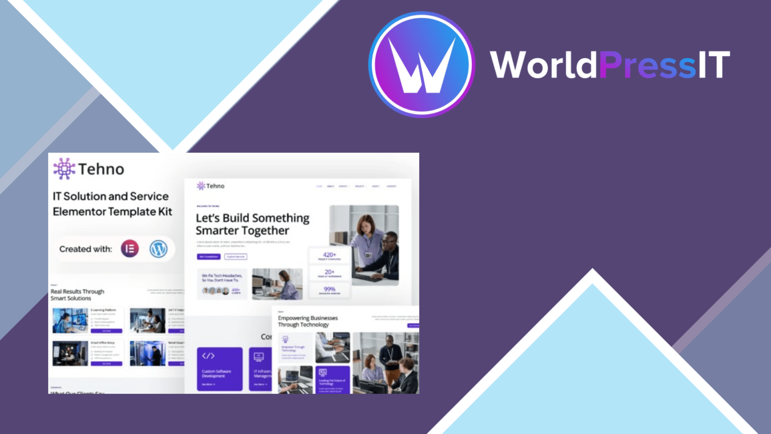 Tehno – IT Solution and Service Elementor template Kit – WorldPress IT
