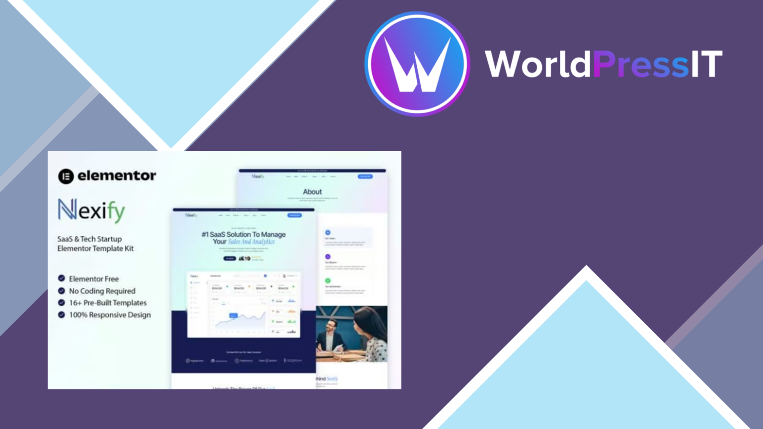 Nexify – SaaS and Tech Startup Elementor Template Kit – WorldPress IT