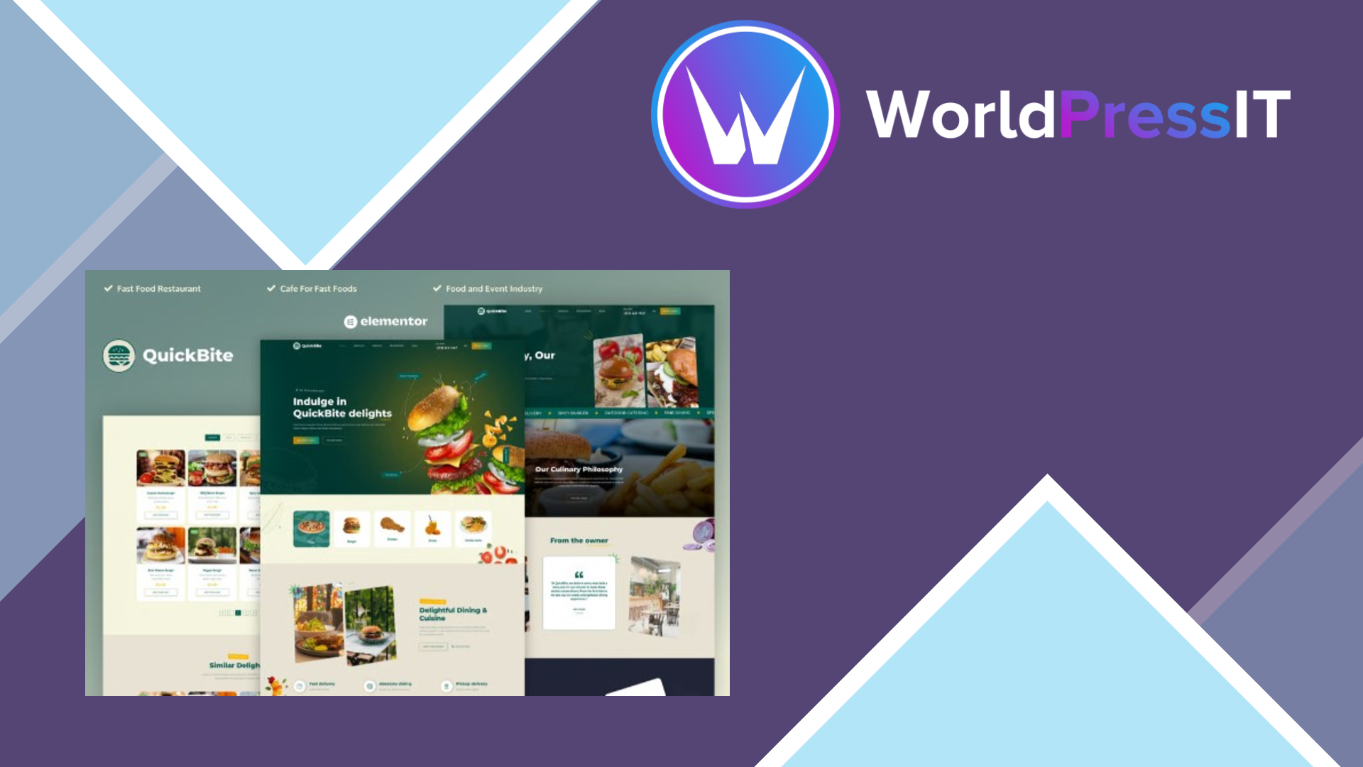Quick Bite – Restaurant and Cafe Elementor Pro Template Kit – WorldPress IT