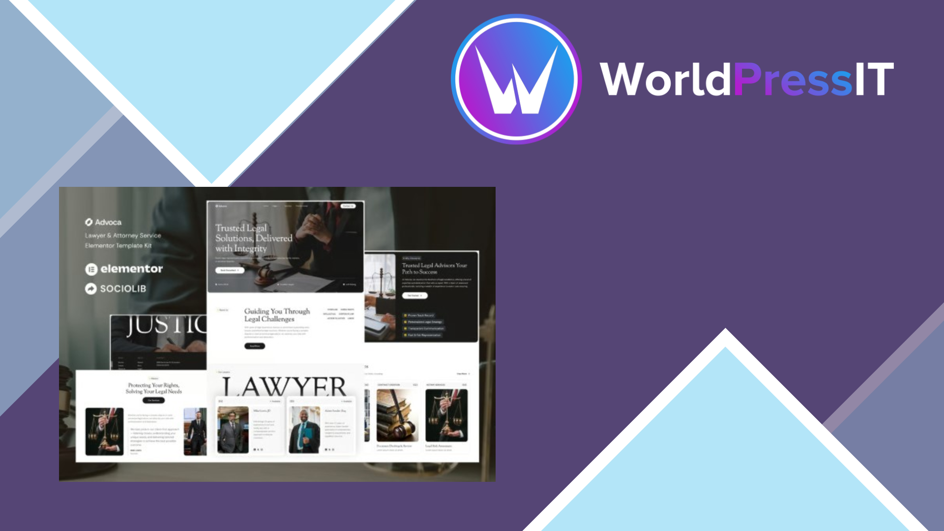 Advoca – Lawyer and Attorney Service Elementor Template Kit – WorldPress IT