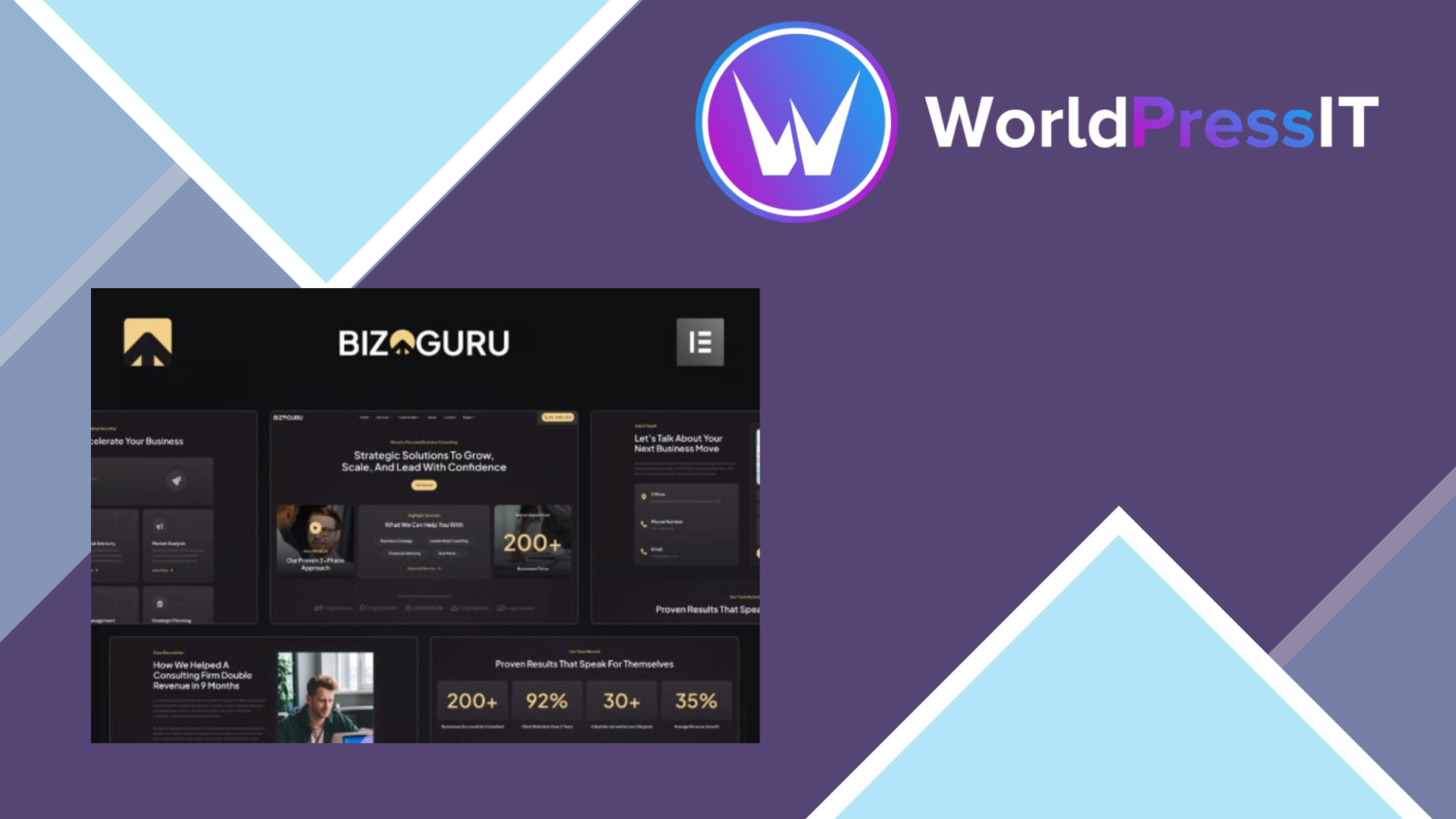 BizGuru – Business Consulting Elementor Template Kit – WorldPress IT
