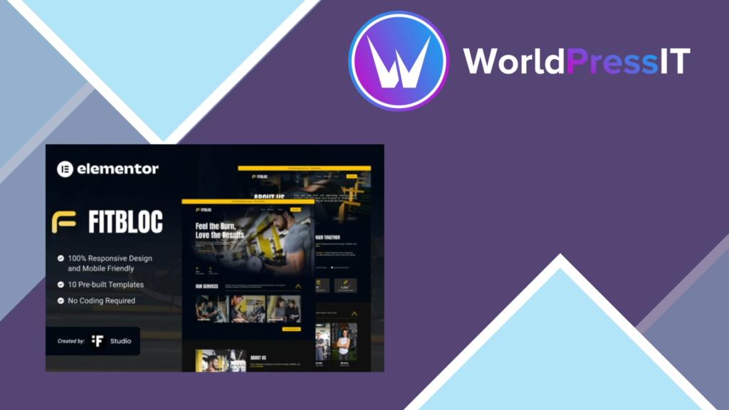 Fitbloc – Fitness and Wellness Elementor Template Kit – WorldPress IT