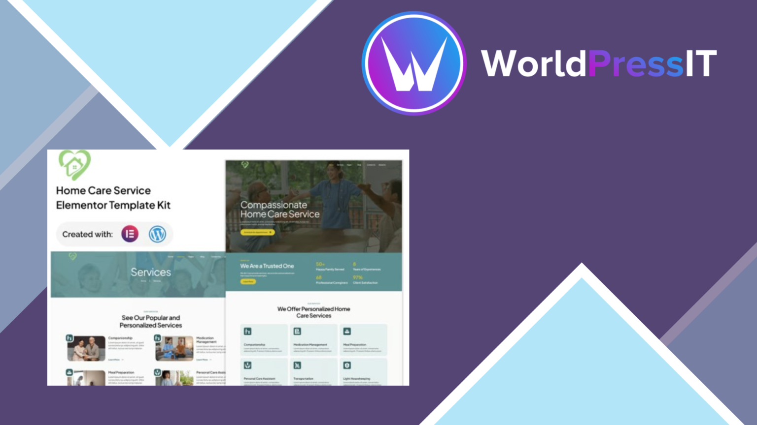 Serena – Home Care Services Elementor Template Kit – WorldPress IT