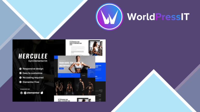 Hercules Fitness And Gym Elementor Template Kit Worldpress It