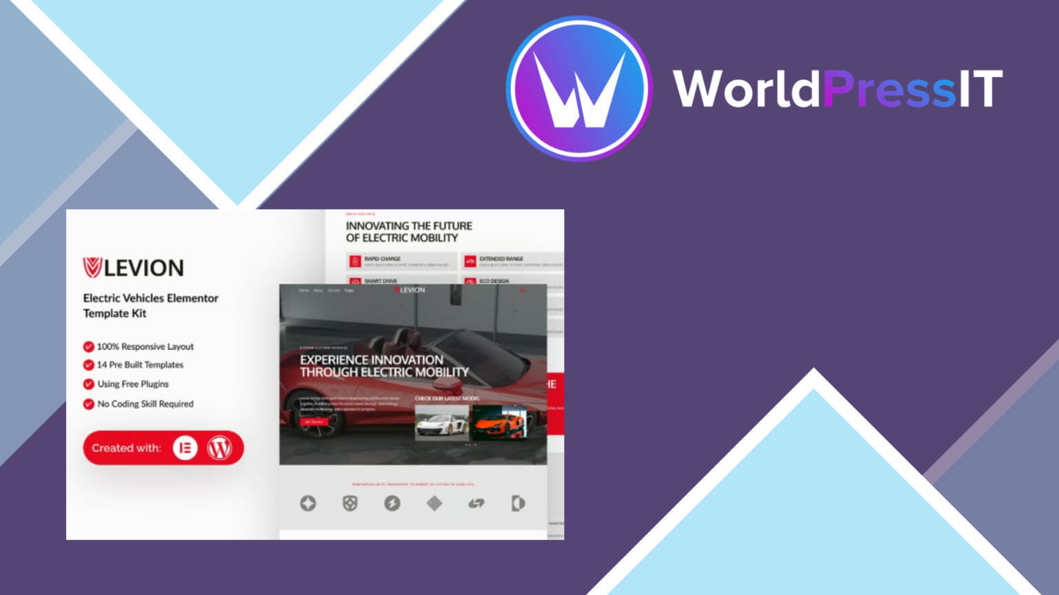 Levion – Electric Vehicle Elementor Template Kit - WorldPress IT